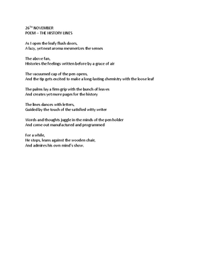 POEM 26- The Meaning - POEM The Meaning Who are we? Conquerors of a ...