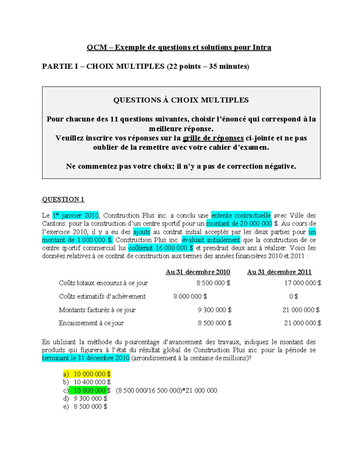 QCM-exemple questions+solutions A2021 - QCM – Exemple de questions et ...