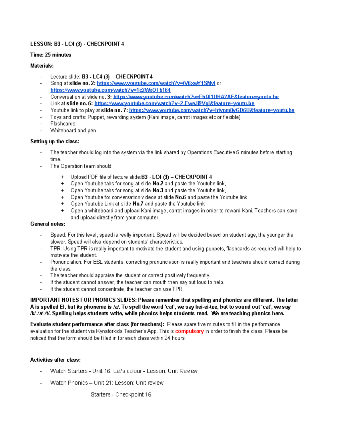 Document-1581591058 - not my file - LESSON: B3 - LC4 (3) - CHECKPOINT 4 ...