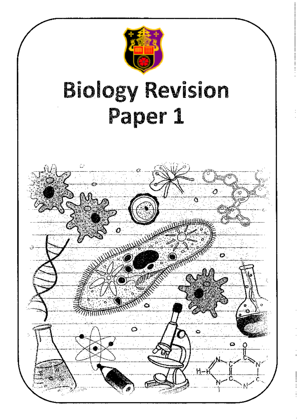 Biology Revision Paper 1 V2 - The nucleus cell wall genetic information ...