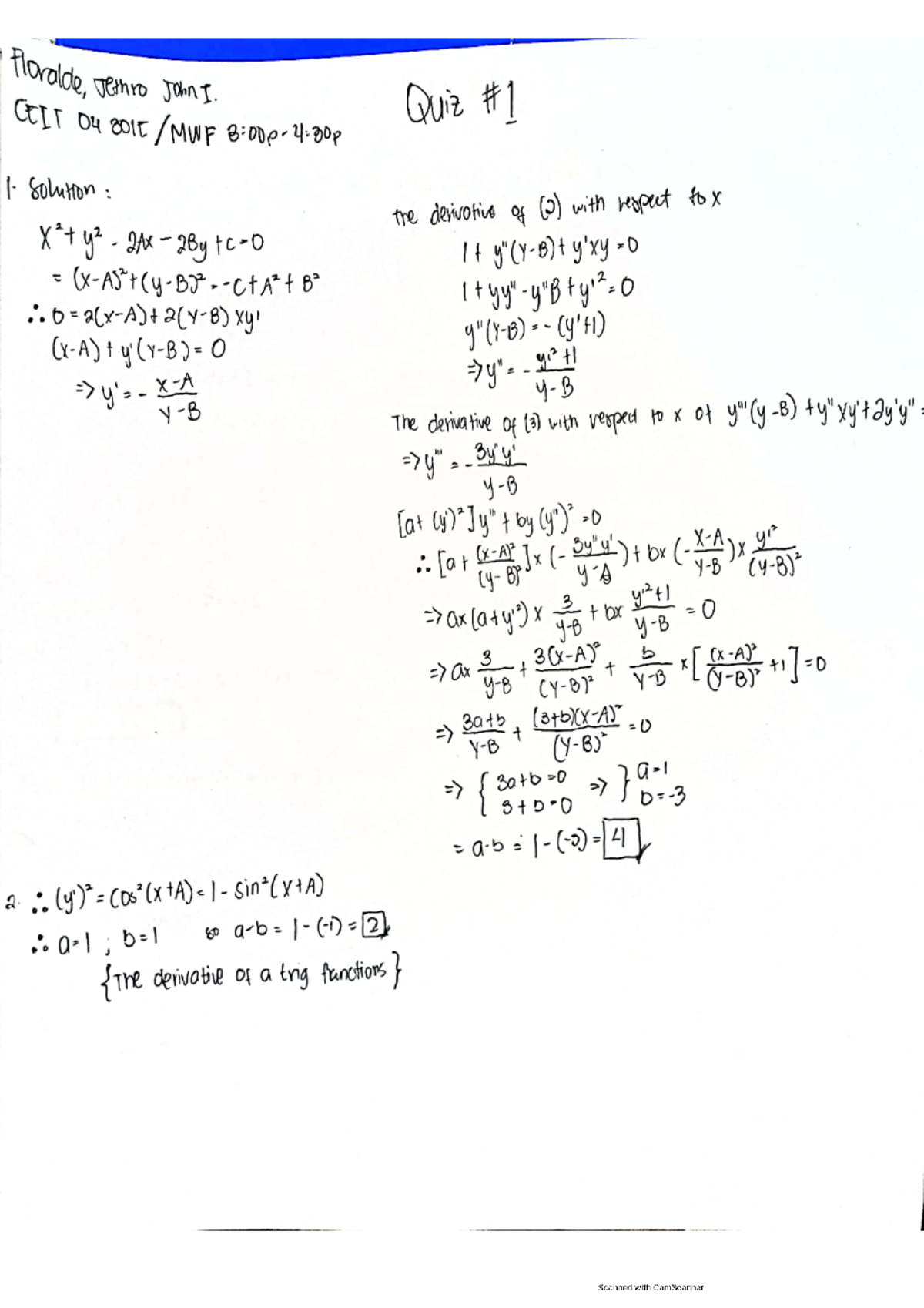 2 Floralde Jethrojohn I - floralde, Jethro John I. CEIT 04 301E Quiz 1 ...