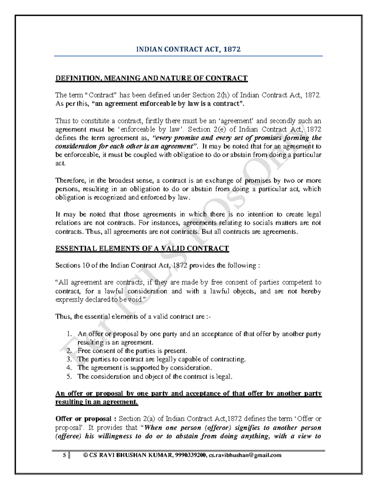 indian-contract-act-corporatelaw-studocu