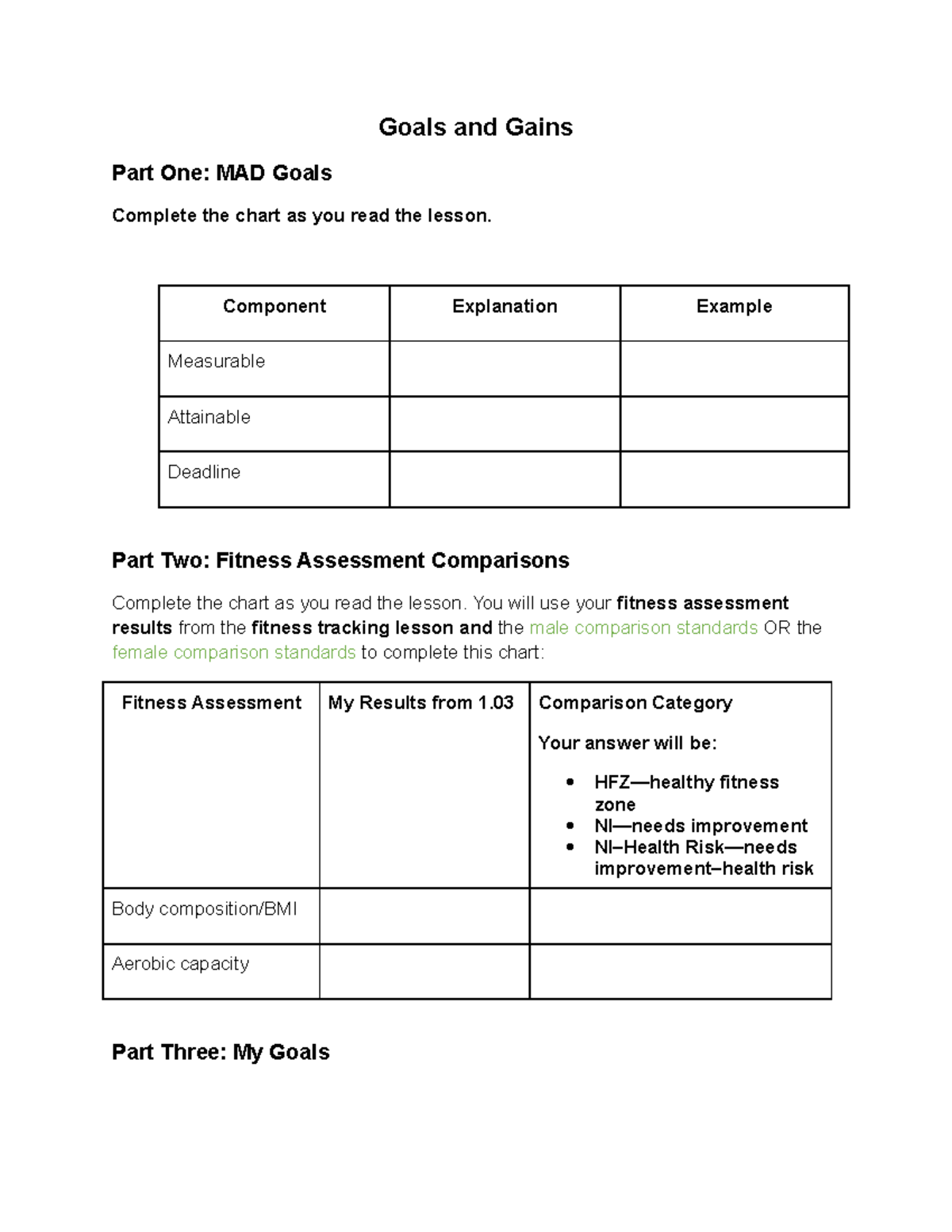01 05 02 jb wow mhm yas - Goals and Gains Part One: MAD Goals Complete ...