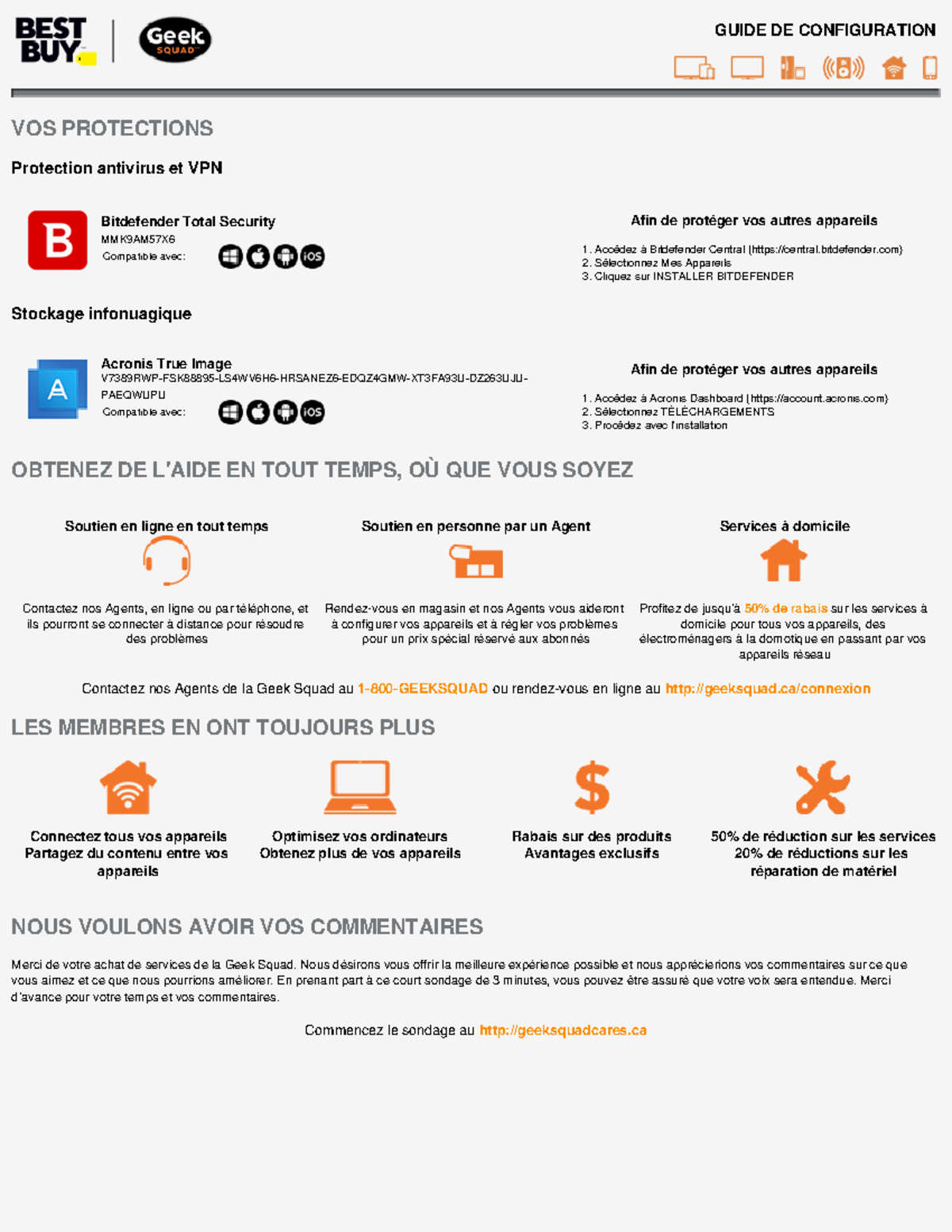 Geek Squad Setup Guide - ,.jjgvgc - GUIDE DE CONFIGURATION VOS PROTECTIONS Protection antivirus ...