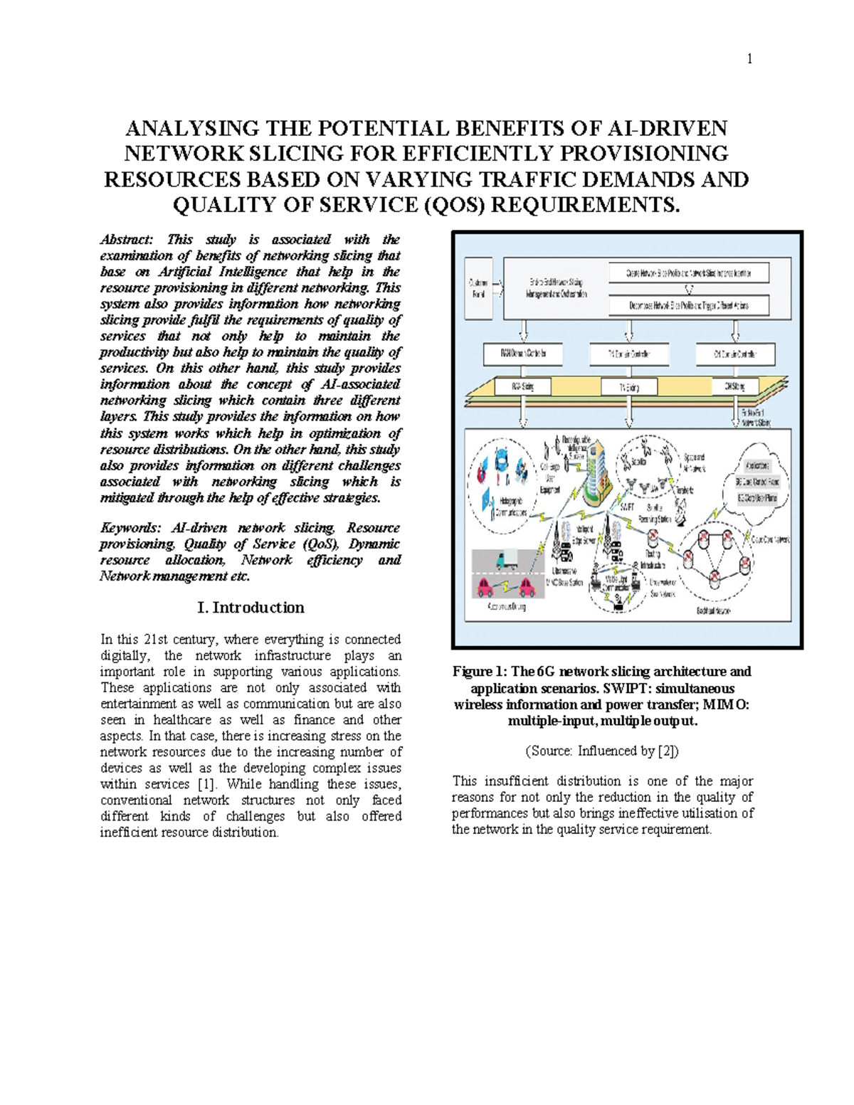 Ieee Cs6 Analyzing The Potential Benefits Of Ai Driven Network Slicing For Efficiently