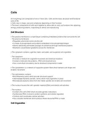 AP Biology Notes - Studocu