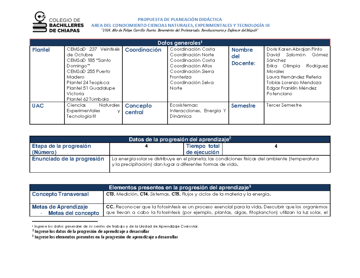PD CNEy T Ecosistemas PG04 - AREA DEL CONOCIMIENTO CIENCIAS NATURALES ...