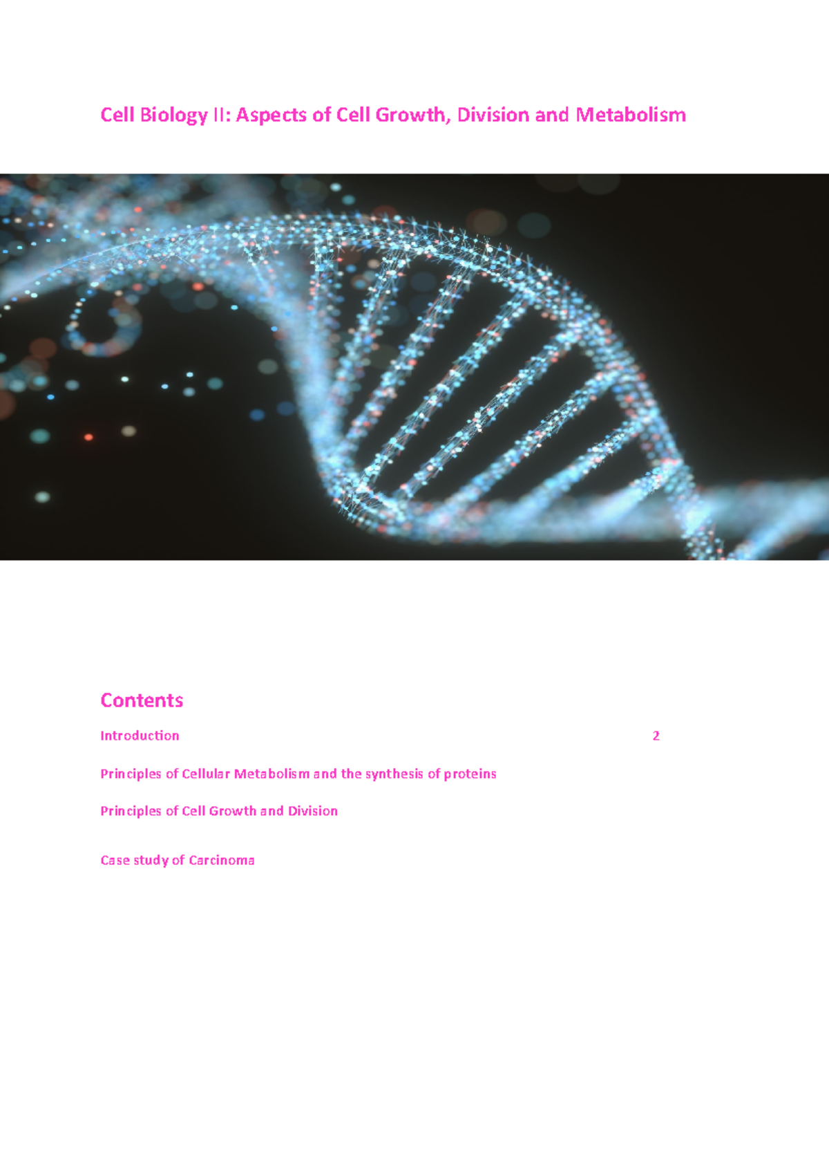 Biology IIOnline - distinction - Cell Biology II: Aspects of Cell ...