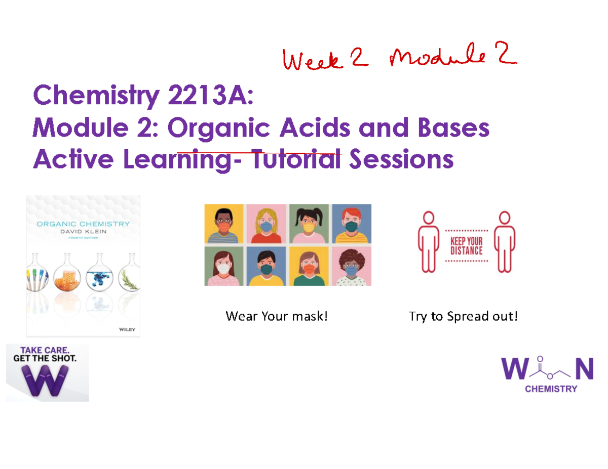 Module 2 tutorial lessons - Chemistry 2213A: Module 2: Organic Acids ...