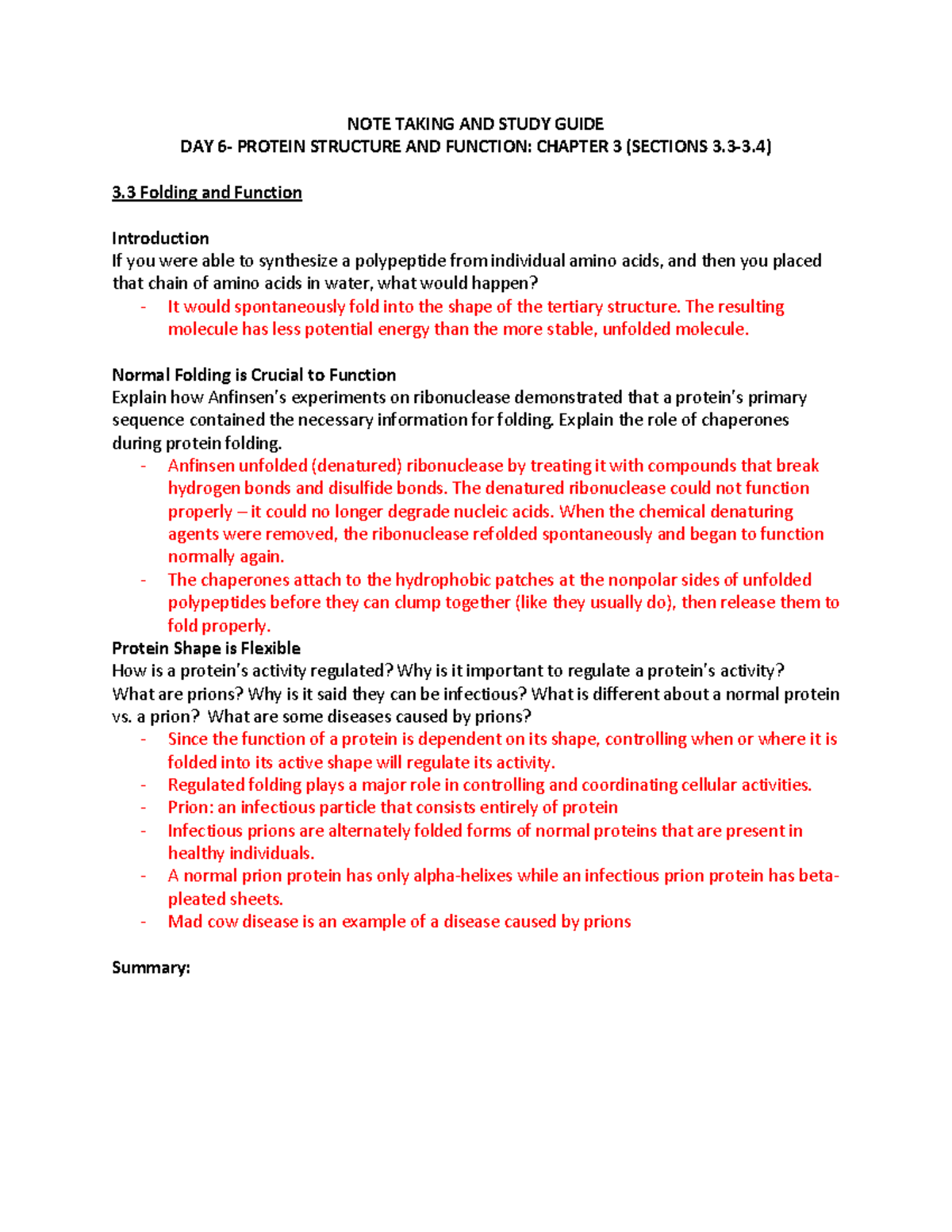 Day 6-Note-taking Guide Chapter 3-3,4 - NOTE TAKING AND STUDY GUIDE DAY ...