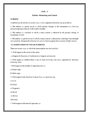 Power Plant Instrumentation - Module 1 - UNIT – I HYDRO-ELECTRIC POWER ...