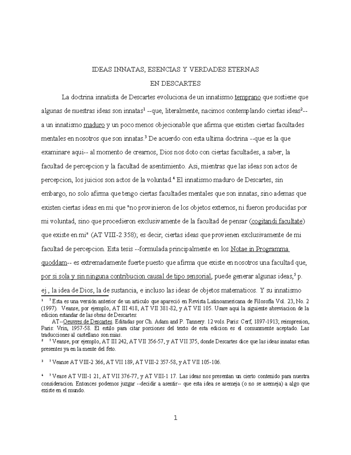 Innata 97 - IDEAS INNATAS, ESENCIAS Y VERDADES ETERNAS EN DESCARTES La ...