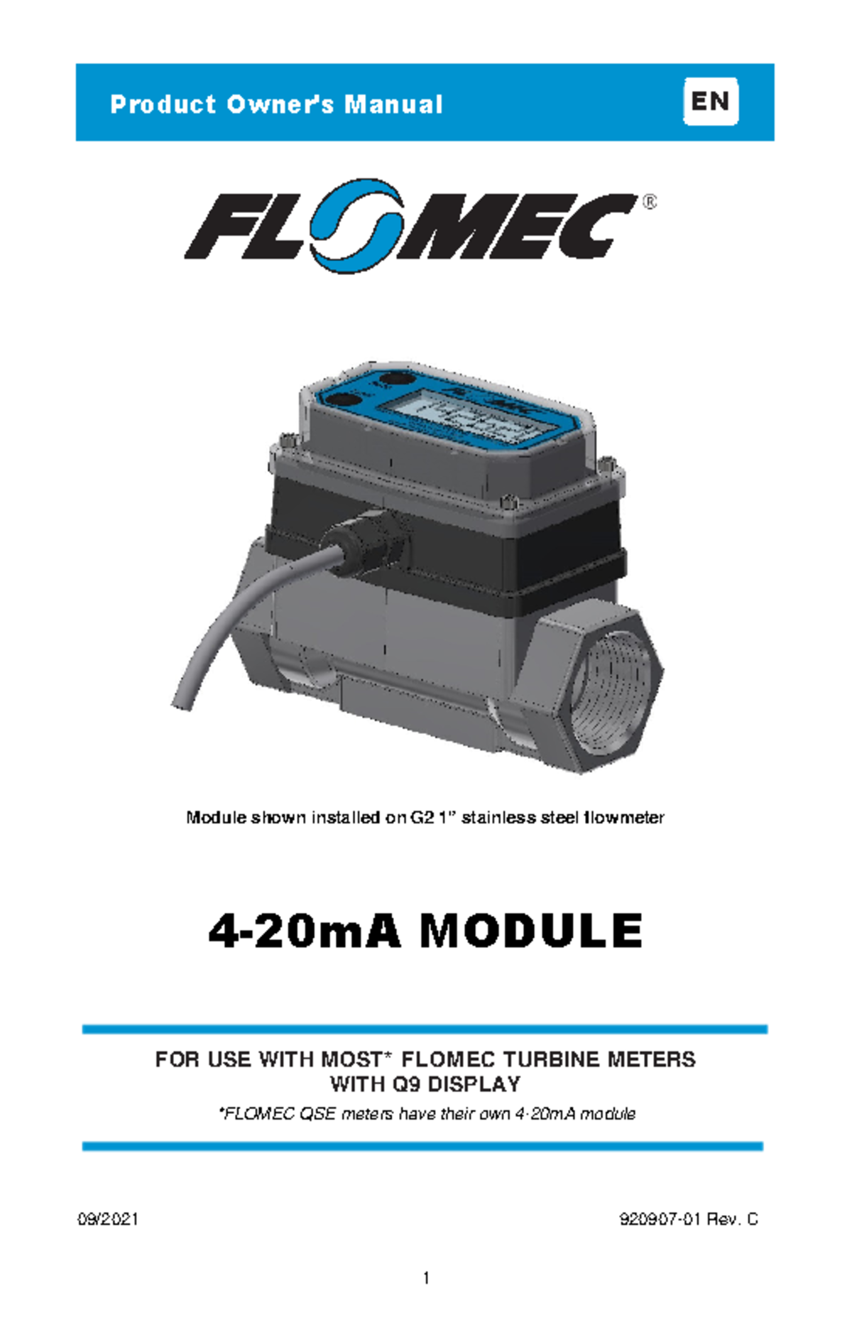 4 20m A module owners manual - Module shown installed on G2 1 ...
