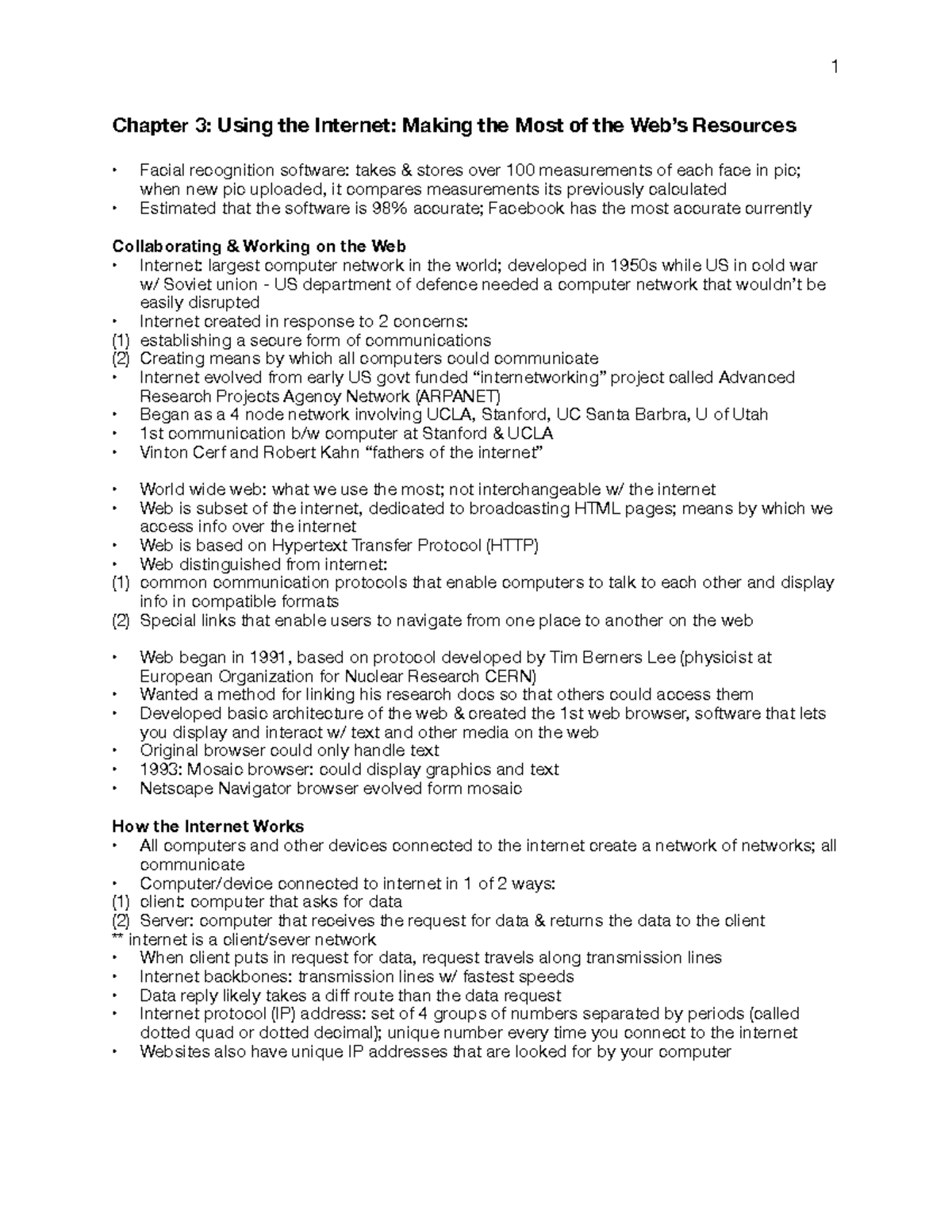 Chapter 3 Using the Internet copy - Chapter 3: Using the Internet: Making the Most of the Web’s ...