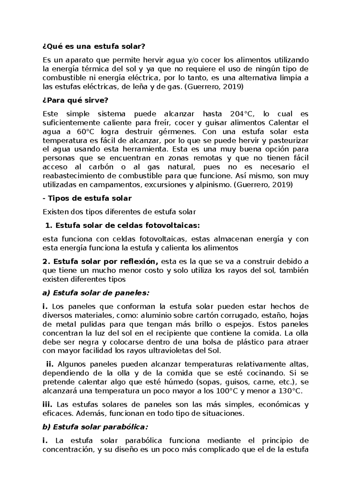 Marco teorico ochoa - hv.hiy.vuiv.iuvk - ¿Qué es una estufa solar? Es ...