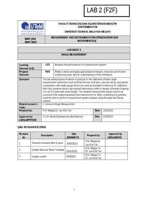Lab Report Experiment 4 Basic Voltmeter Design - ELECTRICAL ENGINEERING FACULTY SUBJECT ...