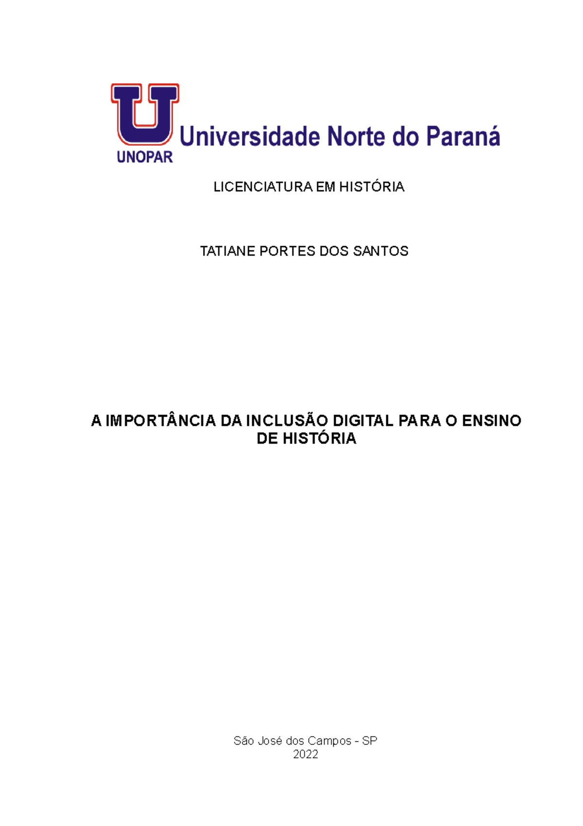 Projeto de ensino Historia A importancia da inclusao digital para o ... Projeto de ensino Historia A importancia da inclusao digital para o ...