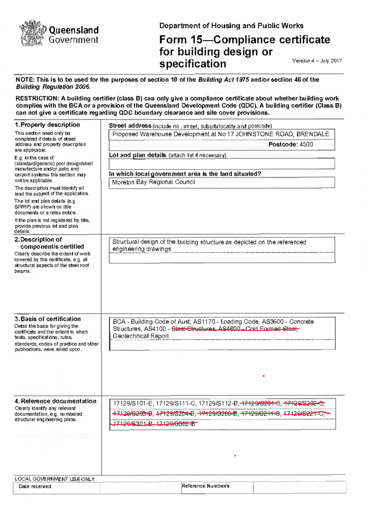 Form 15 - Concrete Structures - Queensland Government Department of ...