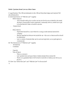 Part 2 LLA Notes - Professor Bybee - 10/ The Public Power of Private ...