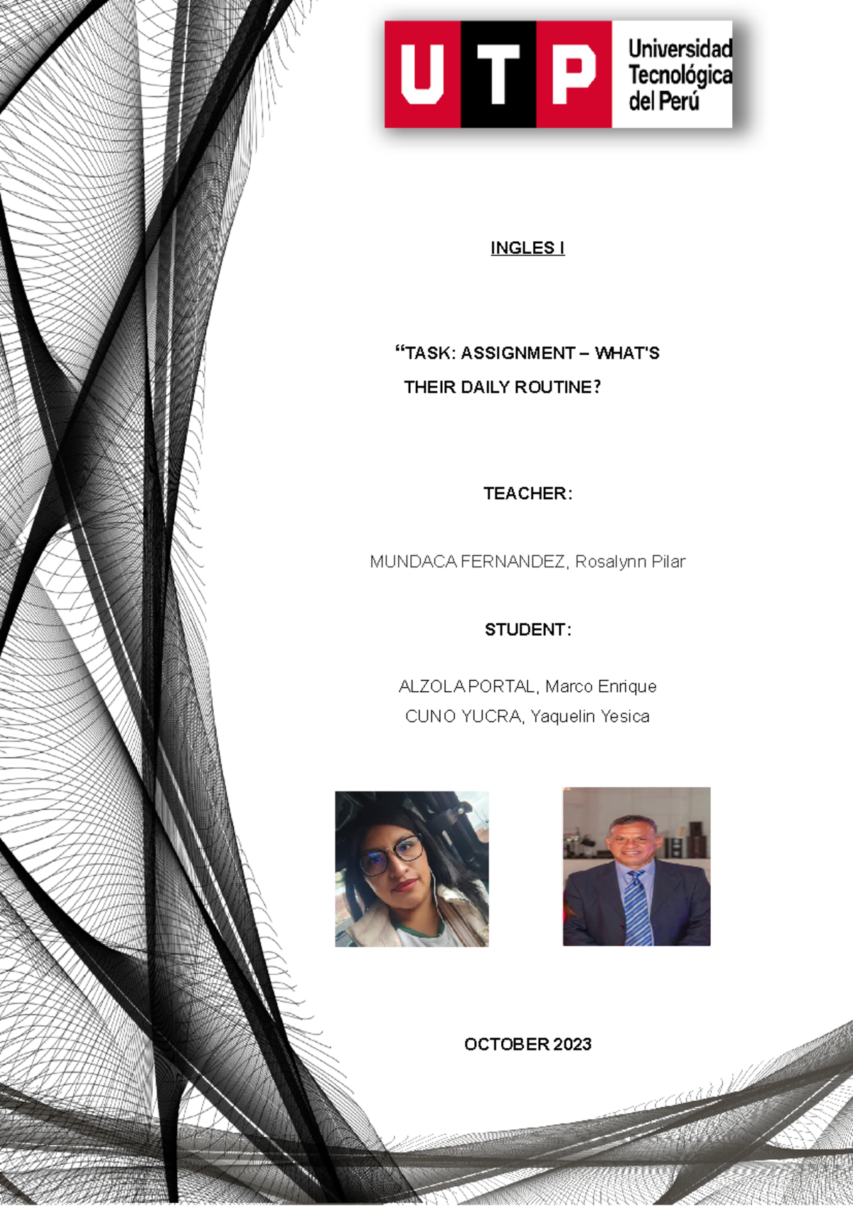 Writing Assignment Assignment My Daily Routine Ingles Ii Ingles I Task Assignment