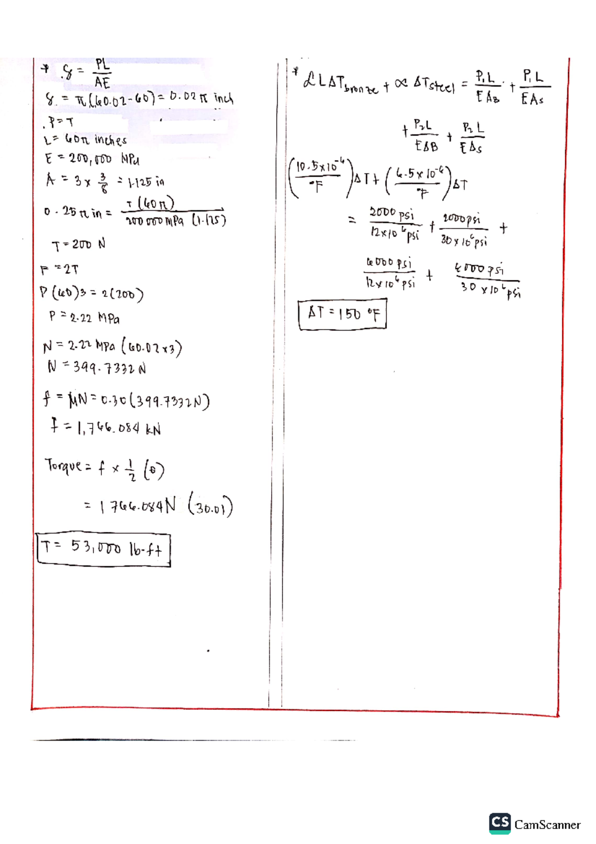 Mechanics OF Deformable Bodies - CamScanner CamScanner - Studocu