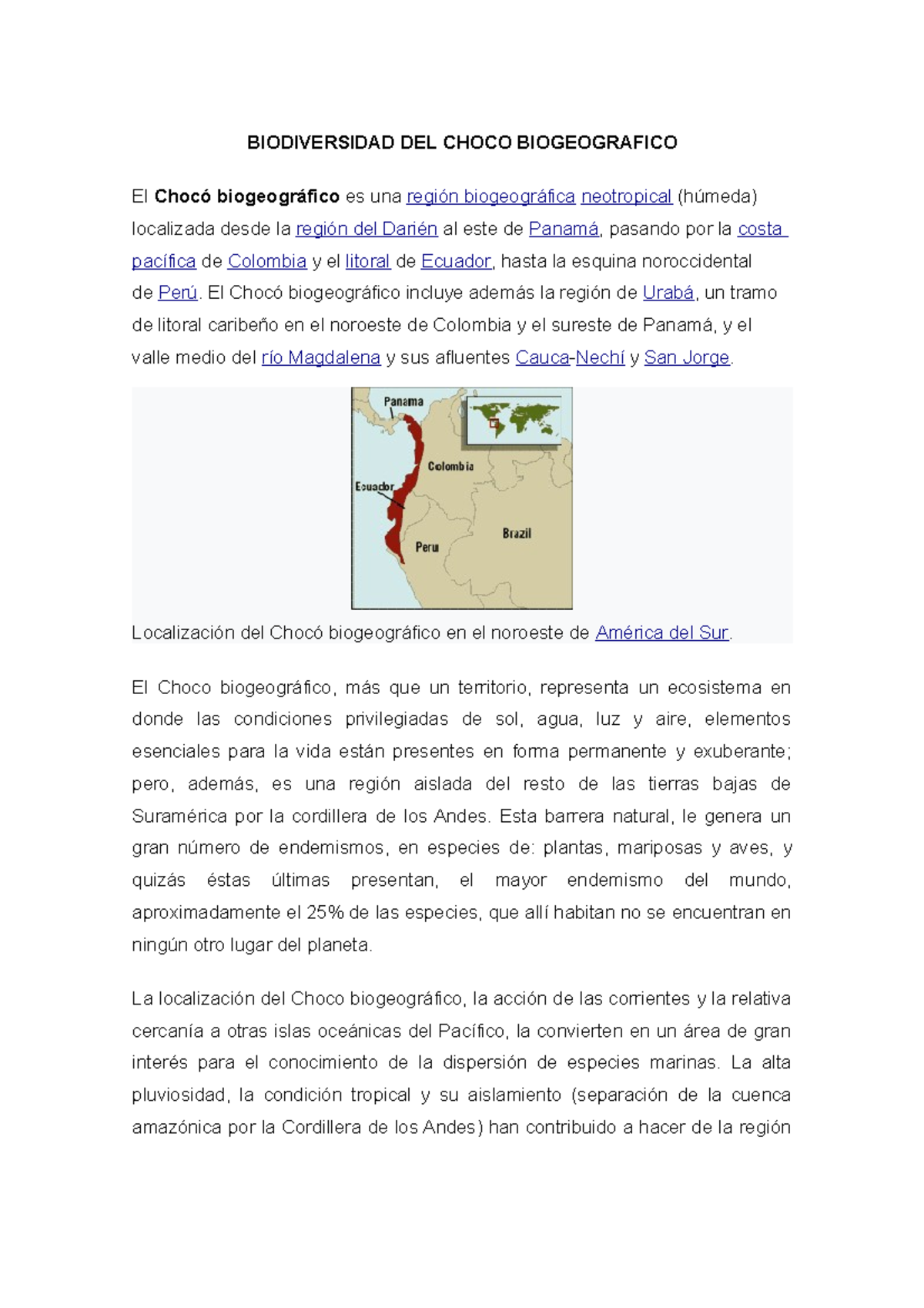 Biodiversidad DEL Choco Biogeografico - Contabilidad publica ...