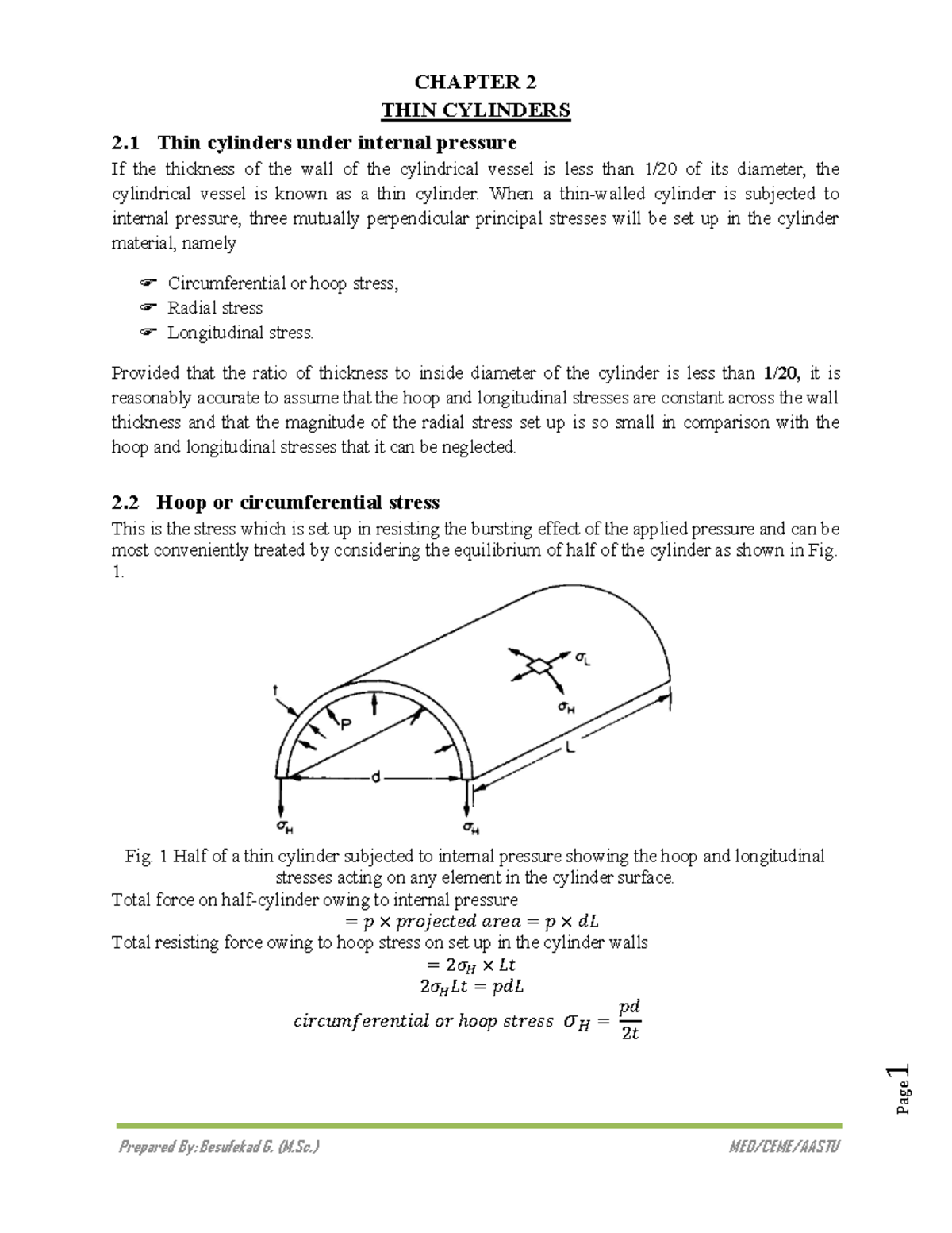 Ch2 and ch3 - mechanical engineering fluid notes - Page 1 CHAPTER 2 ...