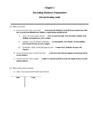 Chapter 14 The Statement of Cash Flows Directed Reading Guide - What is ...