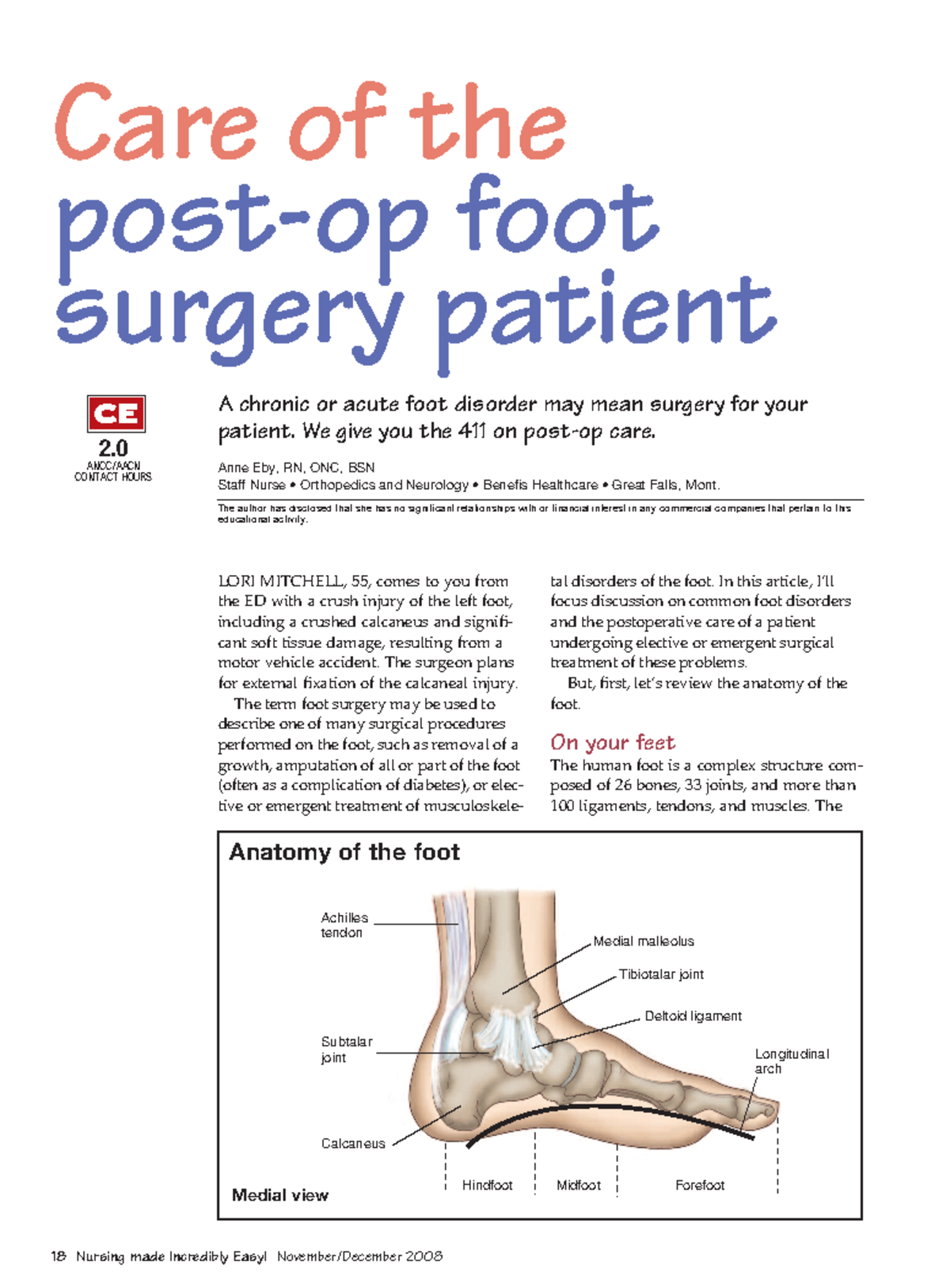 Post Op Careaftr Surgery - nurs 751 - Chamberlain University - Studocu