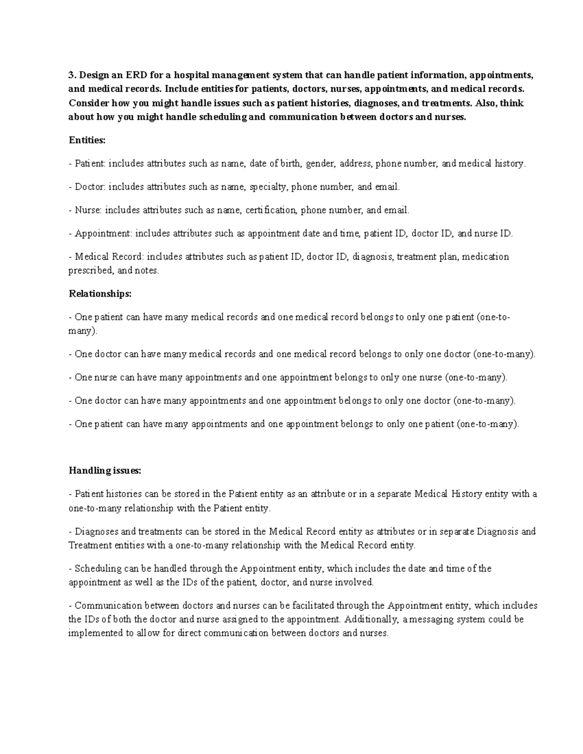 Design an ERD for a movie streaming service that allows users to search ...