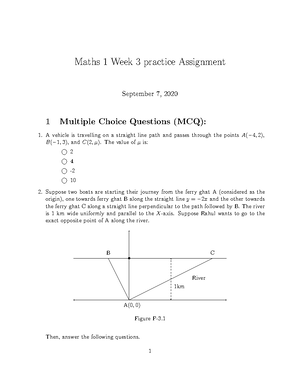 Week 3 Practice Assignment Solution - Mathematics for Data Science - 1 Practice Assignment ...