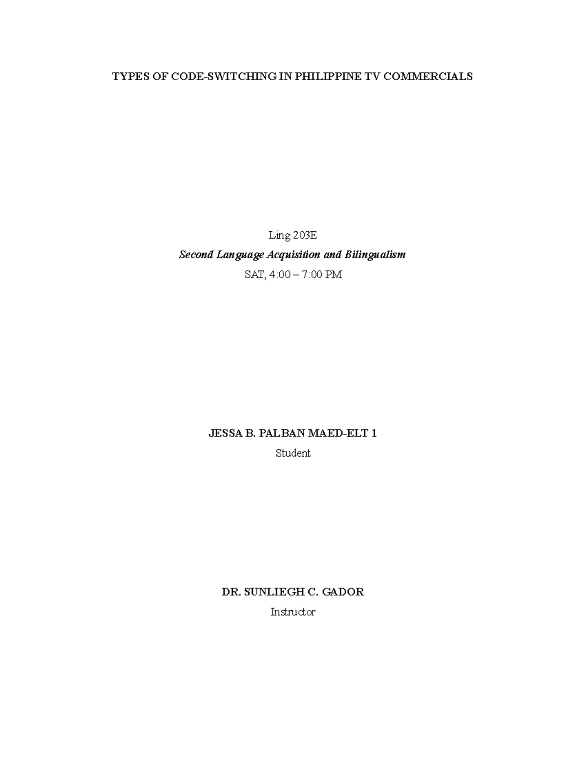 Project 2 Codeswitching TYPES OF CODE SWITCHING IN PHILIPPINE TV project-2-codeswitching-types-of-code-switching-in-philippine-tv