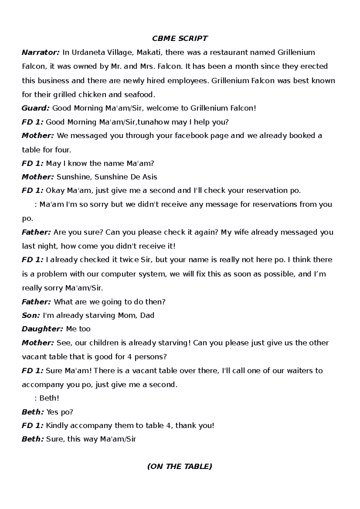 CBME Script - must learn - CBME SCRIPT Narrator: In Urdaneta Village ...