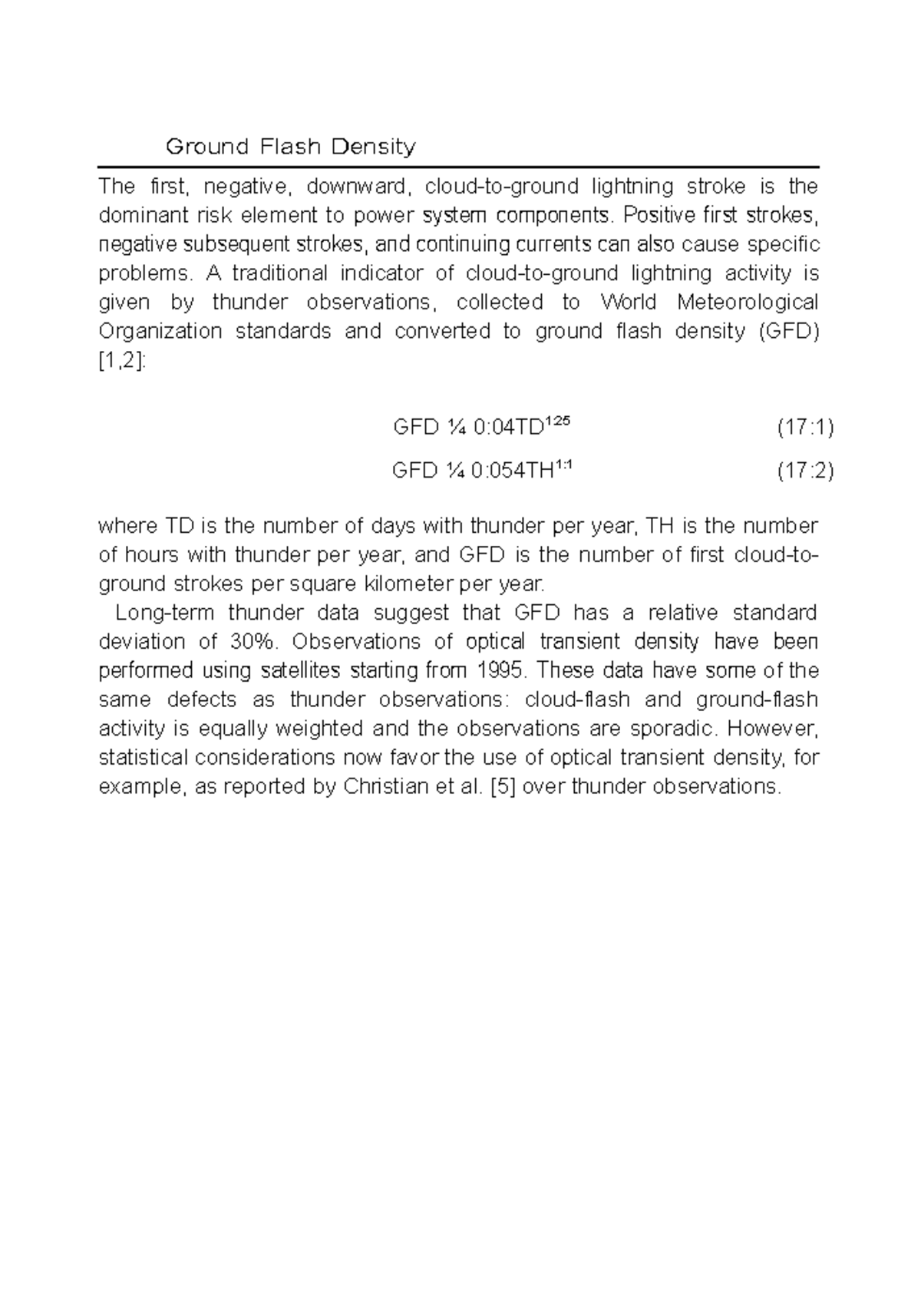 Ground Flash Density - Positive first strokes, negative subsequent ...