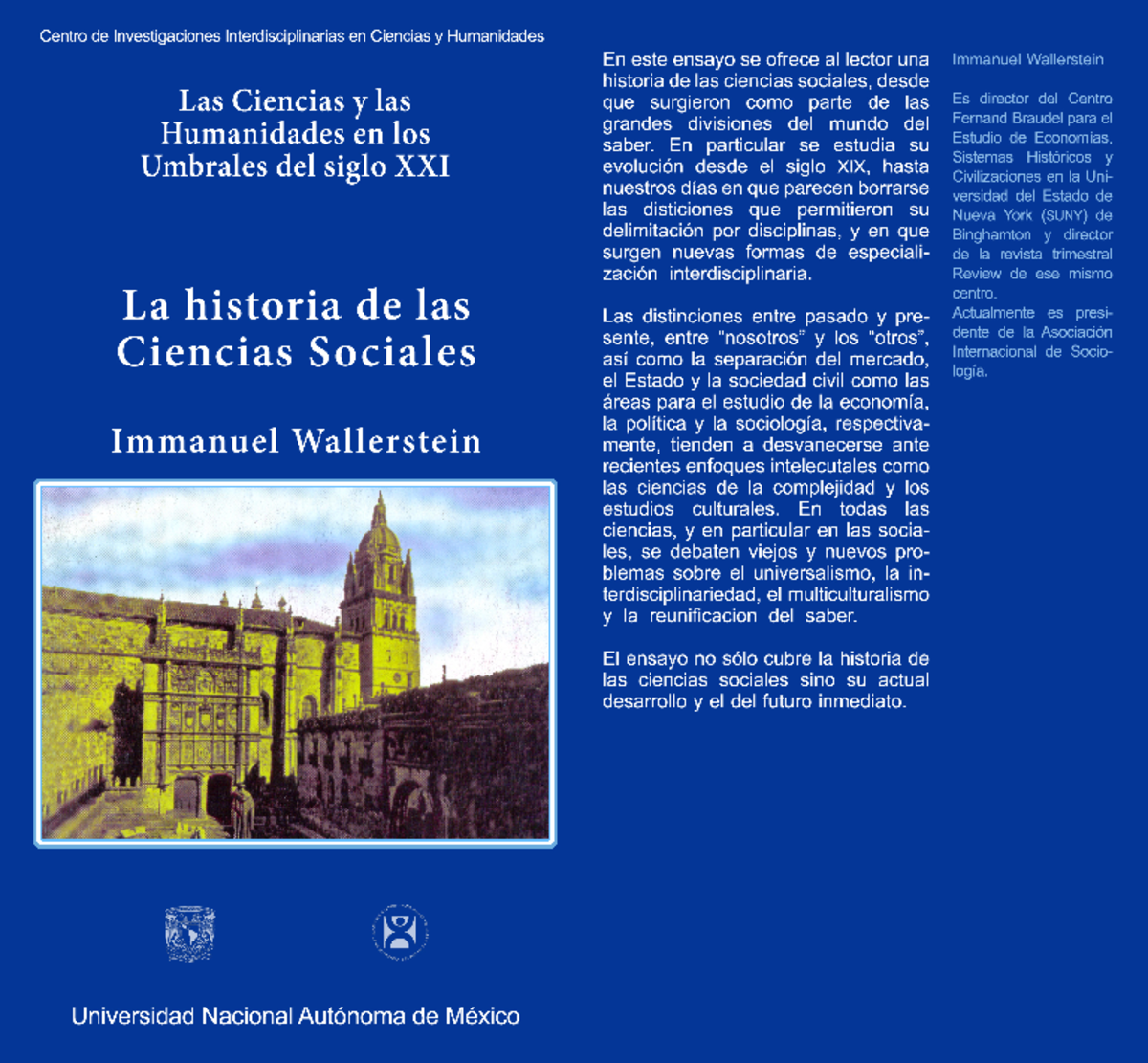 La Historia De Las Ciencias Sociales Immanuel Wallerstein Filosofía