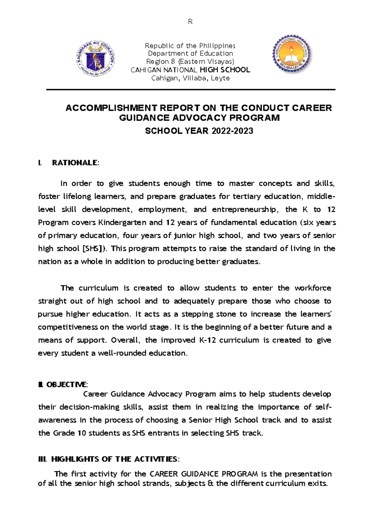 CG Narrative For Guidance Programs R Republic Of The Philippines cg-narrative-for-guidance-programs-r-republic-of-the-philippines