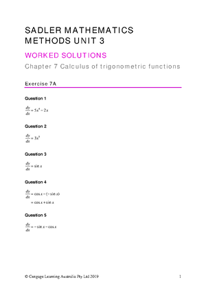 15 11 Methods Test1 Linear and Quadratic Functions - Year 11 ...