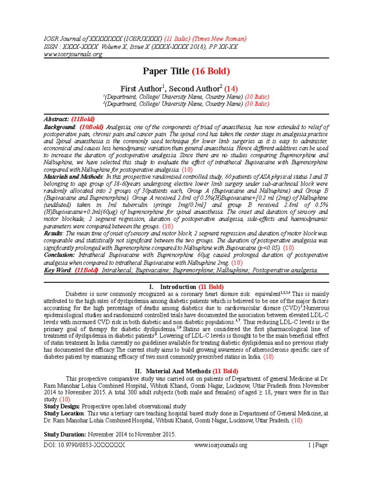 Paper Temp - IOSR Journal of XXXXXXXX (IOSRJXXXX) (11 Italic) (Times ...