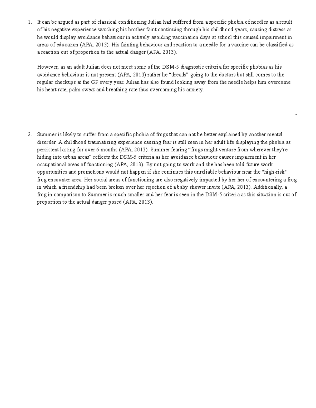 Julian and Summer Questions - It can be argued as part of classical ...