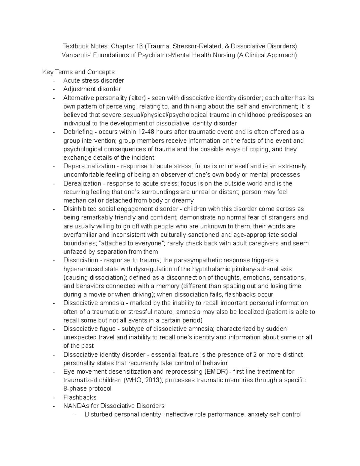 Ch 16 Key Terms and Concepts (Textbook) - Textbook Notes: Chapter 16 ...