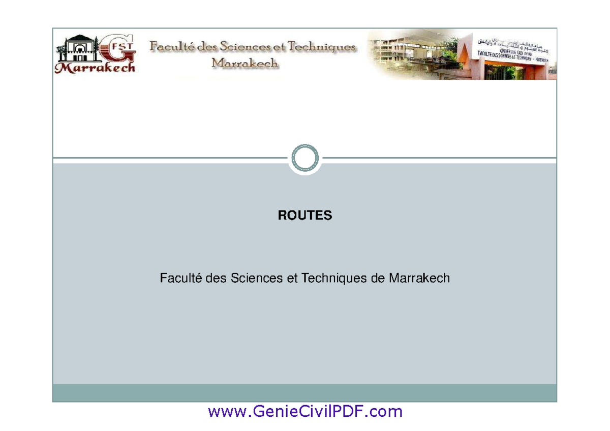 Tracé-routier - cours de routes - ROUTESROUTES Faculté des Sciences et ...