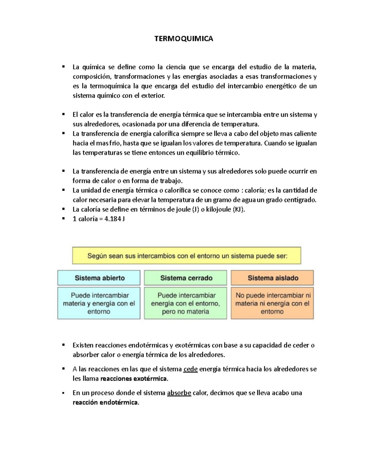 Termoquimica - Material de estudio - TERMOQUIMICA La química se define ...
