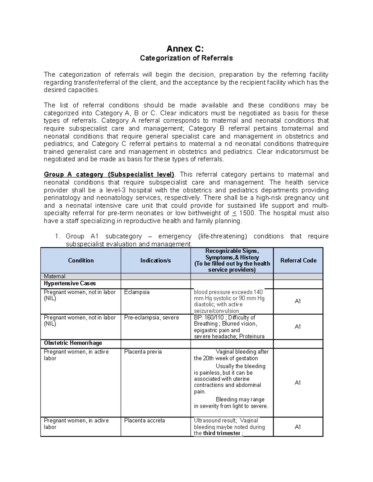 Categorization-of-Referrals revised-Dec-6-1 - Annex C: Categorization ...