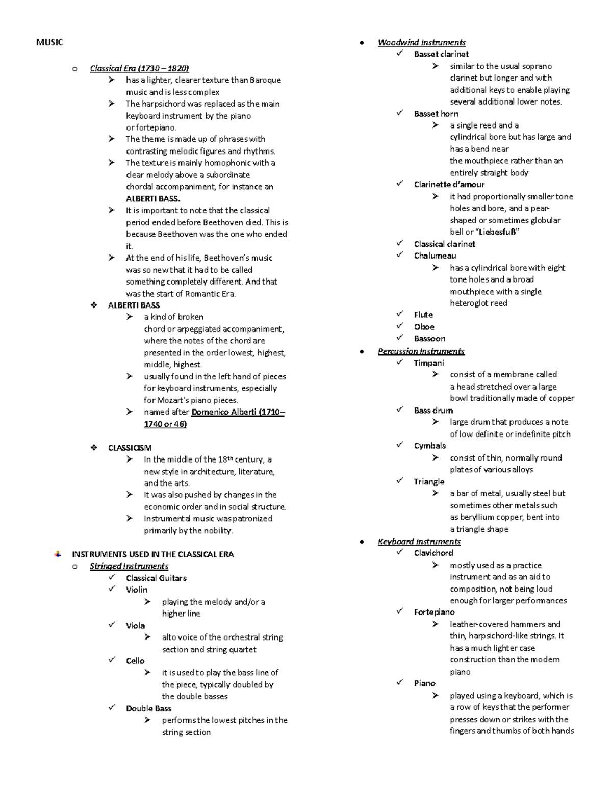 G9Q1 - Mapeh (Music) - Lecture notes that I hope would help other ...