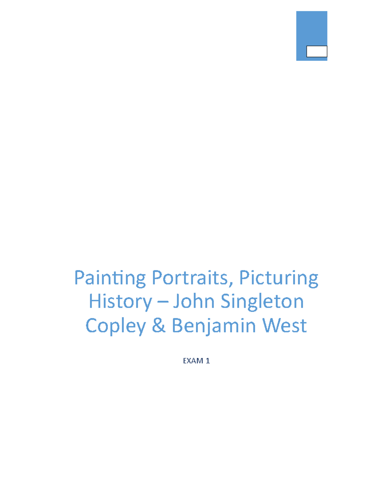 Copley and West - Dr. Simon - Painting Portraits, Picturing History ...