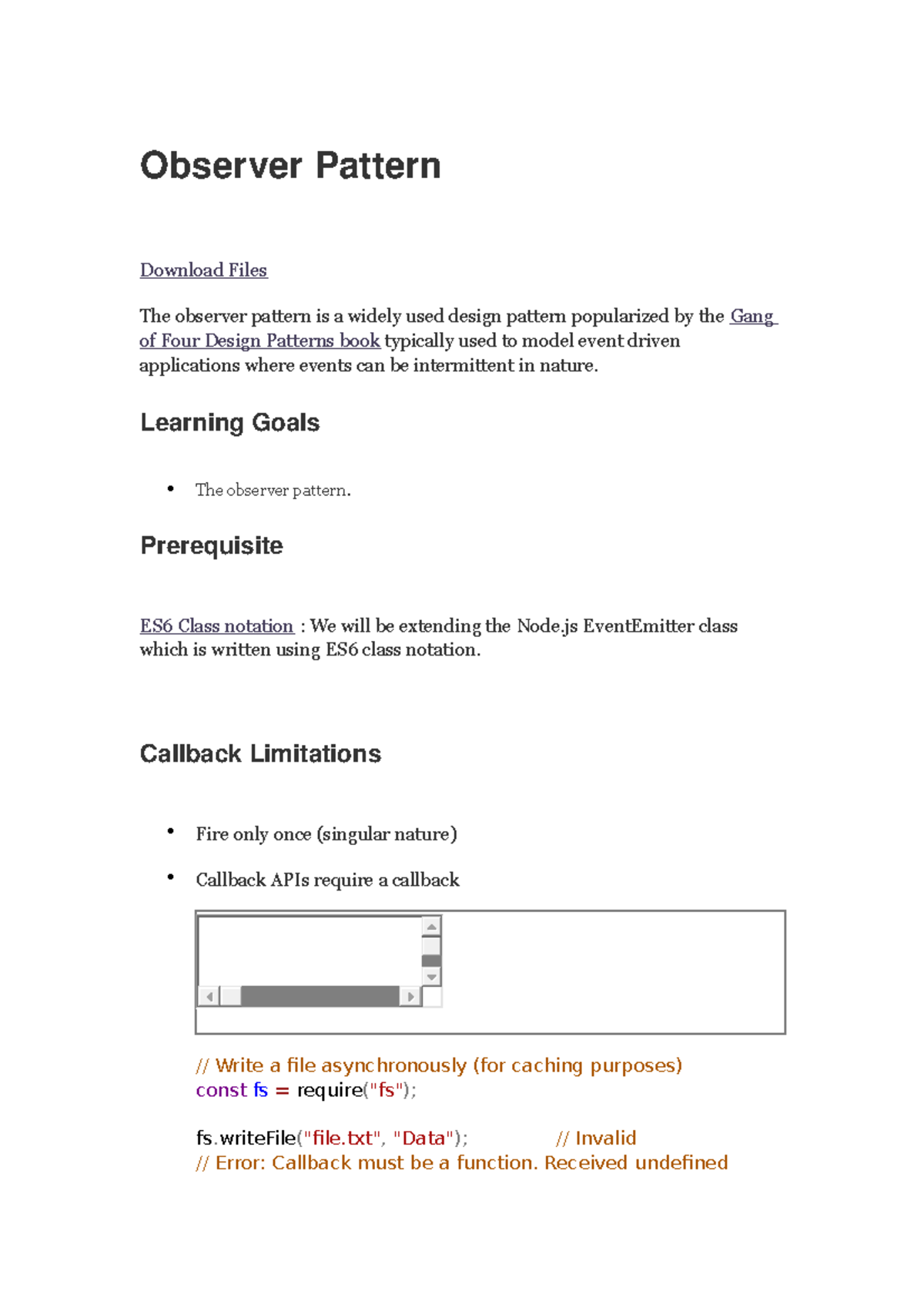 Observer Pattern - Lecture notes 6 - Observer Pattern Download Files ...