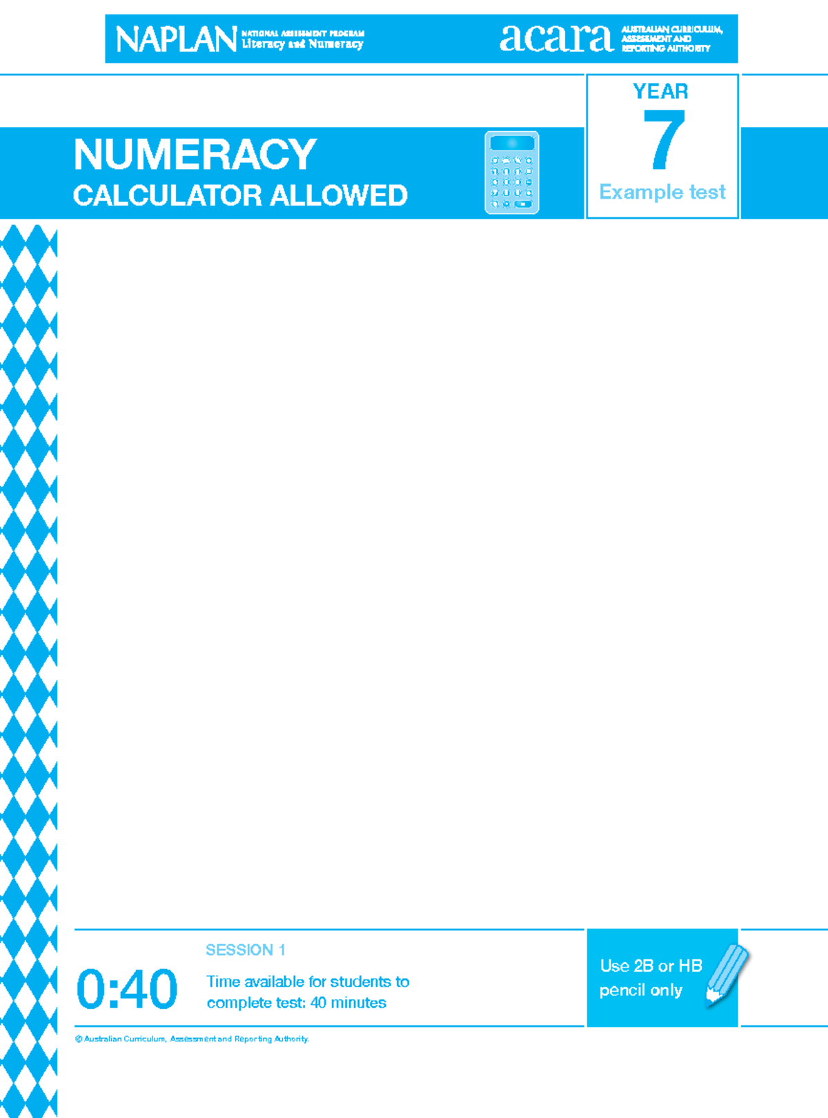 Pdfcoffee - all areas of mathematics grade 7 test - 7 YEAR Example test ...