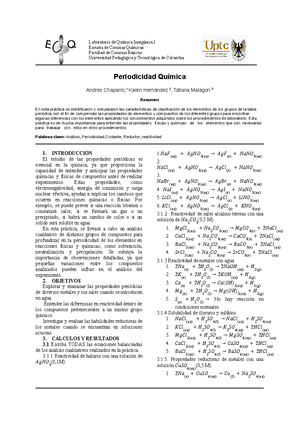 Periocidad Quimica.docx - Laboratorio de Química Inorgánica I Escuela ...