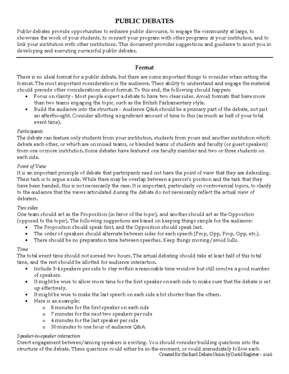 Public-Debate-Guide Public debates provide opportunities to enhance ...