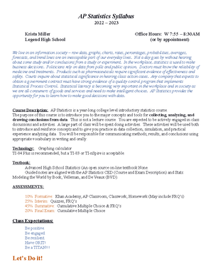 6 - statistics - Acknowledgement ...... I would like to express the ...